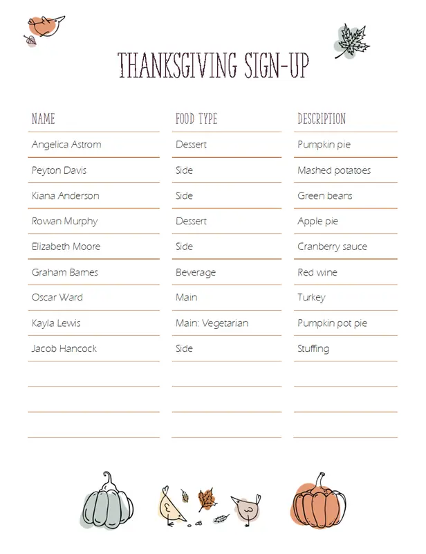 Microsoft Thanksgiving Invitations Template