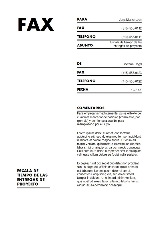 Plantilla De Portada De Fax Consejos Para Rellenar Y Enviar Por Fax