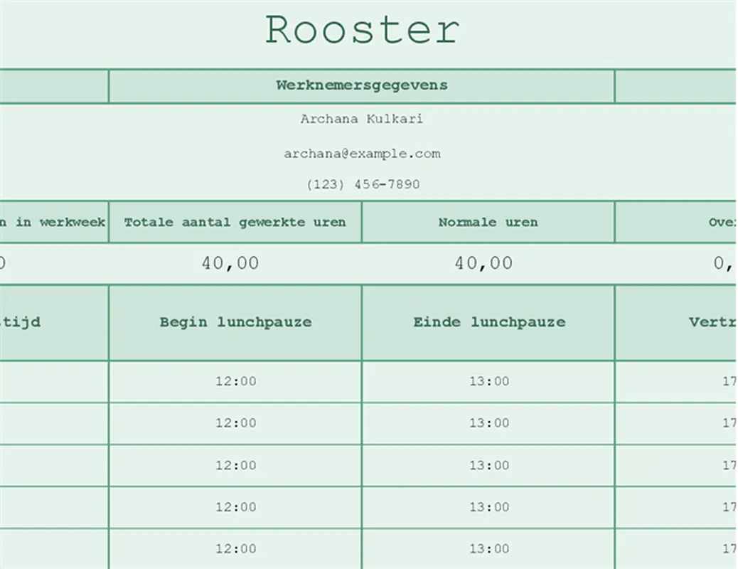 Gratis sjablonen voor roosters | Microsoft Creatie