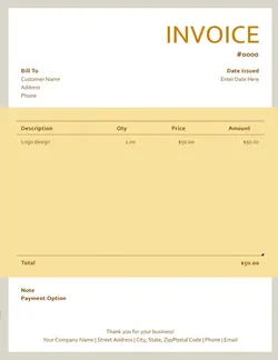Blank Invoice Pdf